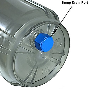 KleenWater Premier 4520 Water Filter System - Transparent (Clear) Housing - 1.5 Inch Inlet/Outlet - 40 GPM with Bracket, Wrench and Three KW4520G Meltblown 5 Micron Sediment Cartridges