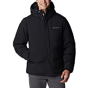 Columbia Men's Aldercrest Down Hooded Jacket, Black, X-Large