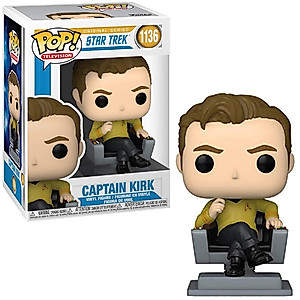 Funko TV: POP! Star Trek Collectors Set 1- Captain Kirk in Chair, Khan, Uhura, Multicolor, 3.75 inches