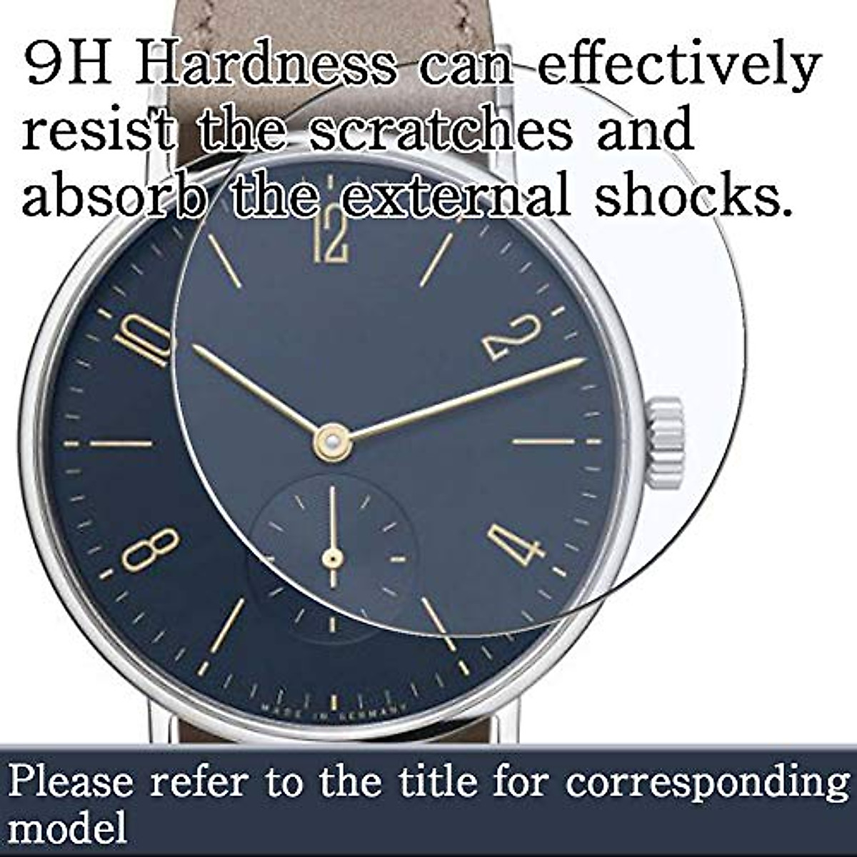 Puccy 3 Pack Tempered Glass Screen Protector, compatible with TAG Heuer Connected SBR8A80.EB0259 Protectors Guard