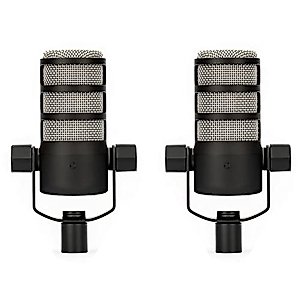 Rode PodMic Broadcast-Grade Dynamic Microphone for Podcast Application, 2-Pack