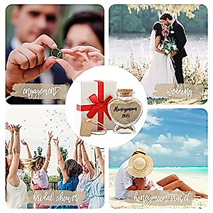 Honeymoon Sand Keepsake Jar, Romantic Honeymoon Gifts for Newlywed Couple, Bride & Groom, Bridal Shower Gifts, Wedding Registry, Engagement, Unique Travel Gift Ideas, Honeymoon Essentials (Heart Shaped Jar-2023)