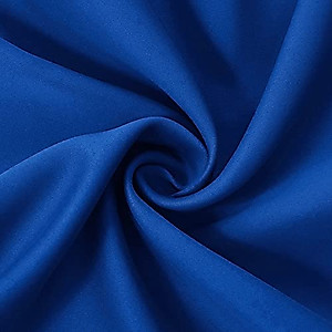 DIVA EN CAMINO DEC Outdoor Patio Curtain Waterproof Darkening Thermal Insulated Indoor Curtains for Bedroom, Porch, Living Room, Pergola, Cabana, W52 x L95, Royal Blue, Set of 2 Panels