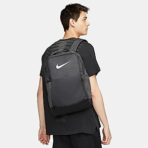 NIKE Unisex - Adult Brasilia 9.5 Backpack, Iron Grey/Black/White, One Size