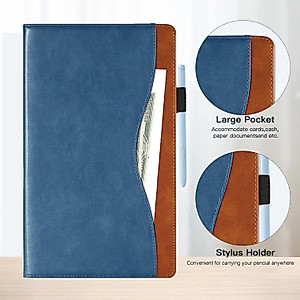 TIPOYOROO Case for Lenovo Tab P11 Pro 11.2" 2nd Gen 2022 (TB-138FC/TB-132FU) Bussiness Premium PU Leather Stand Folding Folio Cover for Lenovo Pad Pro 2022 Modle Shell Cover 11.2 inch -Navy Blue
