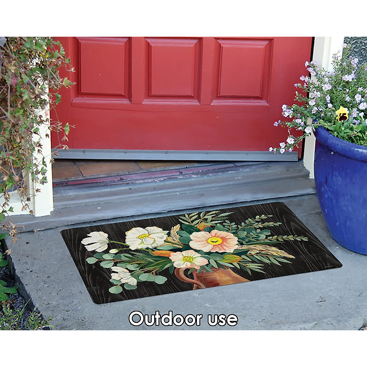 Toland Home Garden 800526 Rustic Bouquet Spring Door Mat 18x30 Inch Flower Outdoor Doormat for Entryway Indoor Entrance