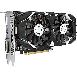 MSI 4GB NVIDIA GeForce GTX 1050 TI OC GDDR5 DVI/HDMI/DisplayPort PCI-Express Video Card