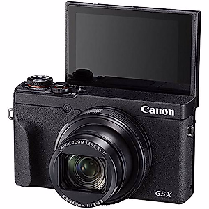 Canon PowerShot G5 X Mark II Digital Camera (3070C001) + 64GB Memory Card + Card Reader + Deluxe Soft Bag + Flex Tripod + Hand Strap + Memory Wallet + Cleaning Kit (Renewed)