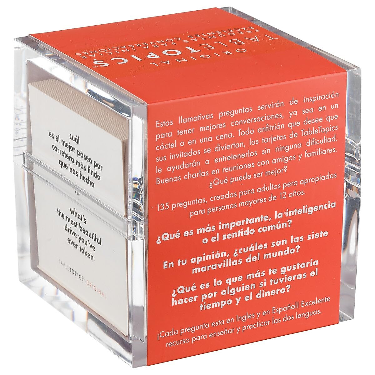 TableTopics - Original En Espanol - 135 Question Card Game to Learn Spanish & Practice Your Spanish
