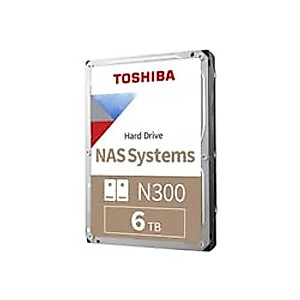 Toshiba 6TB N300 Internal Hard Drive - NAS 3.5 Inch SATA HDD Supports Up to 8 Drive Bays Designed for 24/7 NAS Systems, New Generation (HDWG480UZSVA)