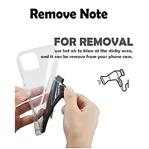 BIAJIYA Phone Card Holder RFID Leather Wallet Credit Adhesive Cell Case Stick-on Card Holder for Women and Men Back of Phone for Most of Smartphones