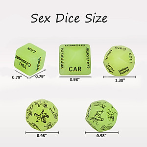 Sex Dice for Adult Couples Sex Games, 5 PCS Sex Position Dice Naughty Sexuales for Adults Bedroom Role Play party favor valentine Sex Toys Game for Couples Gay