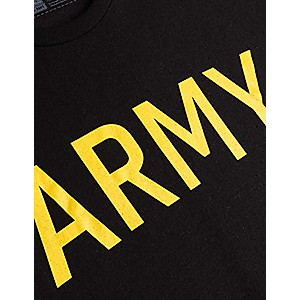Army PT Style Shirt | U.S. Military Physical Training Infantry Workout T-Shirt-(BlackCot,XL)