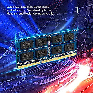 KUESUNY 16GB Kit (8GBX2) DDR3L-1600 Sodimm RAM, PC3L-12800/PC3L-12800s Memory 204 Pin 1.35V/1.5V CL11 Non-ECC Unbuffered 2RX8 Dual Rank for Laptop Notebook