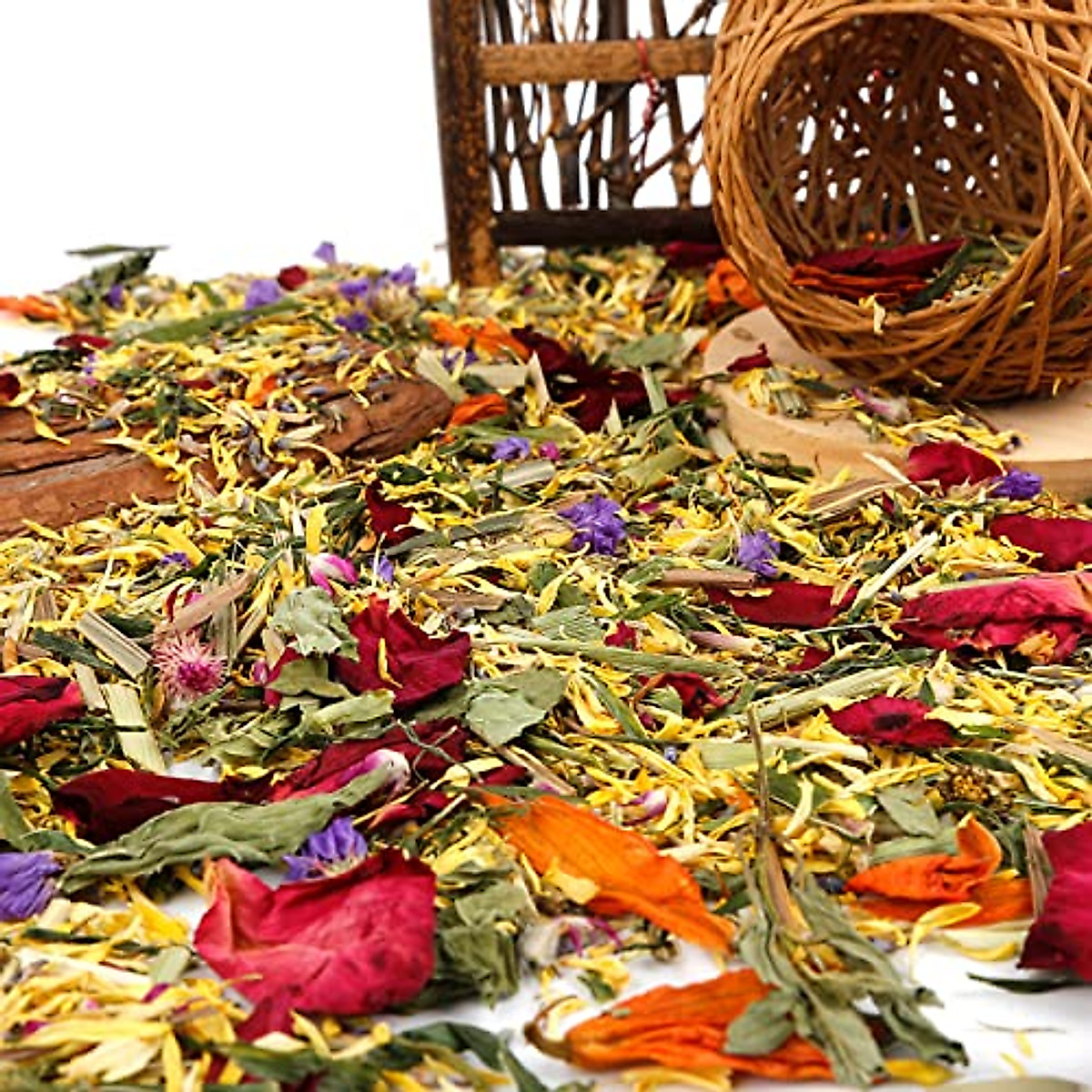 Hamster Bedding- Handmade Natural Flower Guinea Pig Bedding - for Squirrels, Guinea Pigs, Rabbits, Chinchillas, Prairie Dogs, Degus, Hamsters, Gerbils & Other Small Pets