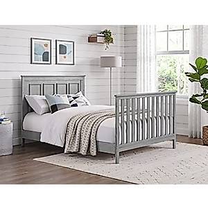 Oxford Baby Bennett Crib to Full-Size Bed Conversion Kit, Rustic Gray, GreenGuard Gold Certified