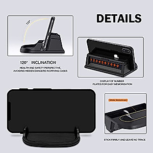 Nicyop Car Phone Holder,Dashboard Mat Rubber Anti-Slip Pad,Dashboard Phone Holder,for Various Dashboards,Car Accessories Compatible with Most Smartphones、GPS Devices and More