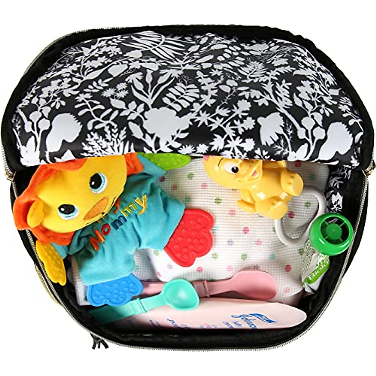 Dabney Lee Unisex Baby Fiona Backpack Diaper Bag, Black