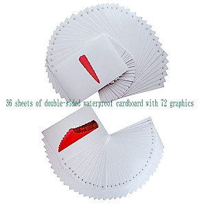 Kghios Montessori Pink Tower、 Brown Stair and Long Red Rods Sensorial Cards with Wood Box,Montessori Toys Materials for Toddlers Visual Sense, Early Educational Tools Preschool Learning Toys