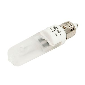 Bulbrite Halogen T4 Q75FR/MC 120-Volt Halogen JD Type Mini-Candelabra E11 Bulb, Frosted, 75-Watt