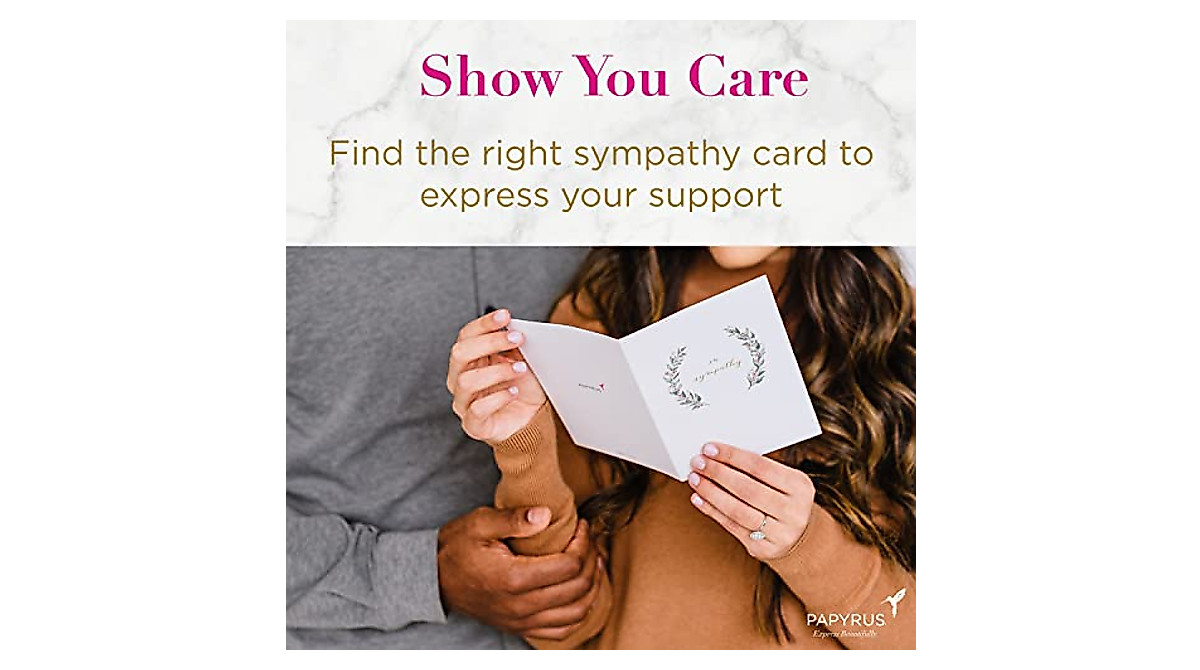 Send Heartfelt Sympathy with Papyrus Premium Card | Elegant Flowers