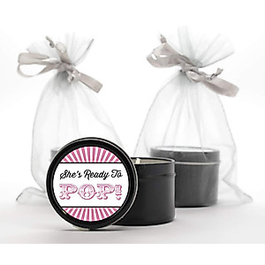 Pink Ready to Pop Baby Shower Stickers | 36 Matte Stickers | 2 Inches Round | Ready to Pop Baby Shower Labels