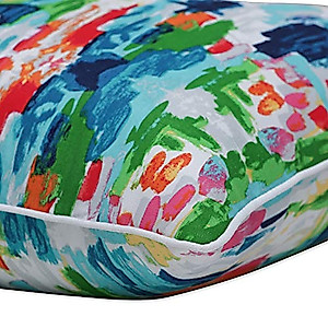 Pillow Perfect Outdoor/Indoor Abstract Reflections Lumbar Pillows, 11.5" x 18.5", Blue 2 Count