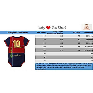 IDONEKER Newborn Baby Boys Girls Unique Barcelona Soccer Bodysuits Short Sleeve Infant Onesie