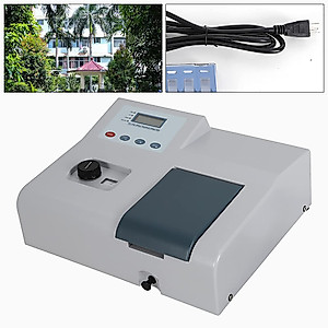 PIAOCAIYIN 721 Visible Spectrophotometer, 110V Lab Spectrometer Digital LCD Display 350-1020nm, Tungsten Lamp Laboratory Equipment, Low Noise, Automatic Zero