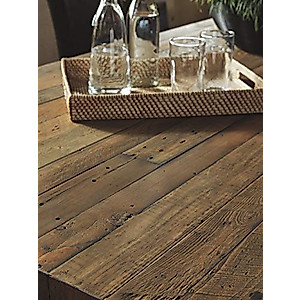 Signature Design by Ashley Sommerford Farmhouse Reclaimed Pine Wood Dining Table, Seats up to 6, Brown