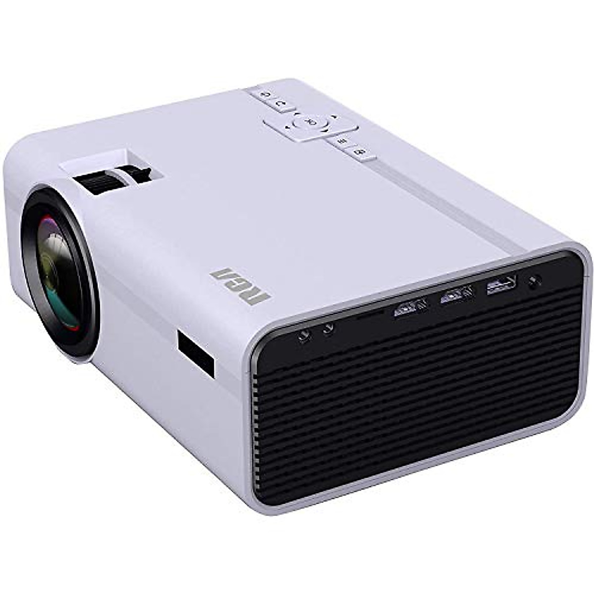 RCA RPJ136 LCD Home Theater Projector with LED Projection Lamp 1080p HD Compatible Bundle RPJ123 Indoor Outdoor 100" Diagonal Portable Projector Screen Kit