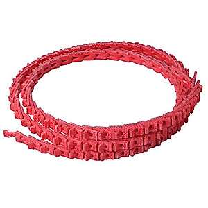 5FT Power Twist V Belt 1/2-Inch x 5 Feet A Type, Adjustable Link Belt Perfect for Lathes, Table Saws and Other Woodworking Tools (Red)