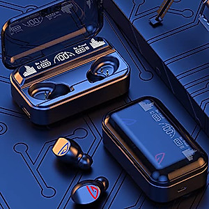 5.2 Wireless Bluetooth in Ear,Built-in Microphone Immersive Premium Sound Noise Cancelling,Upgrade The Charging Port with Charging Case,for Sport,Office