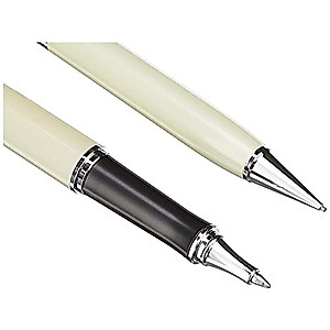 Pentel Libretto Roller Gel Pen and Pencil Set with Gift Box, Pen 0.7mm and Pencil 0.5mm, Cream Barrels (K6A8W-A)