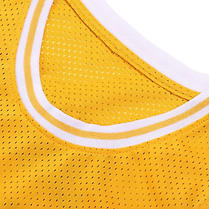 Amzdest 90s The Fresh Prince of Bel Air Academy #14 Jersey Shirt for Men and Women, Unisex Basketball Jersey for Theme Party (Yellow, Large)