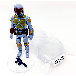 Protech AFS-2C Clear Action Figure Stands fit Vintage Star Wars Figures & More, Pack of 10
