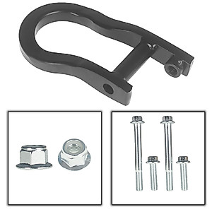 munirater 2PCS Tow Hooks Black Replacement for 2016-2018 Sierra 1500 and 2014-2018 Silverado 1500 84072463 Pair