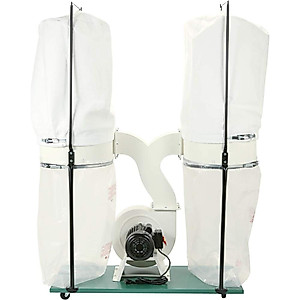 Grizzly Industrial G1030Z2P - 3 HP Dust Collector with Aluminum Impeller