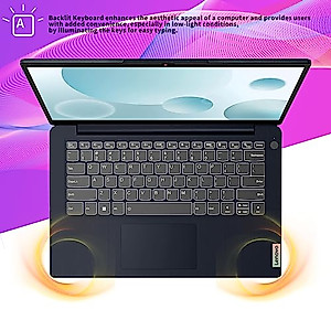 Lenovo 2022 IdeaPad 3i 14" FHD Business Laptop, Intel 12th Gen i5-1235U, 8GB RAM, 256GB PCIe SSD, Backlit Keyboard, Intel Iris Xe Graphics, 720P Webcam, Abyss Blue, Win 11, 32GB Snowbell USB Card