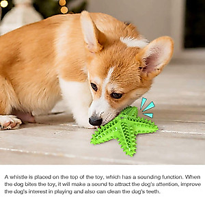 Carllg Dog Toys for Aggressive Chewers, Puppy Teething Chew Toys, Durable Indestructible Squeaky Interactive Puzzle Starfish Toys for Small Medium Large Breed