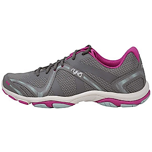 Ryka Women's Influence Frost Grey/Rose/Pale Aqua Training Shoe 6 W US