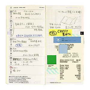 Hobonichi Techo Weeks [Japanese/Wallet-Size/April 2022 Start] Colors: Peach