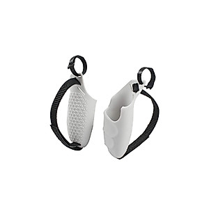 SINWEVR Touch Controller Grip Cover Compatible for Meta/Oculus Quest 2, Anti-Throw Handle Protecting Sleeve Quest 2 Accessories with Adjustable Knuckle Strap (White - TPU)