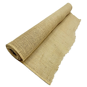 40 inches Wide x 24 feet Long Burlap Roll - Premium Jute Liner | Heavy Duty (7 oz) | Frost Guard Seed Cover for Gardening | Natural Jute-Burlap - 8 yds | Ideal for Erosion Control,Table Runners,Decor