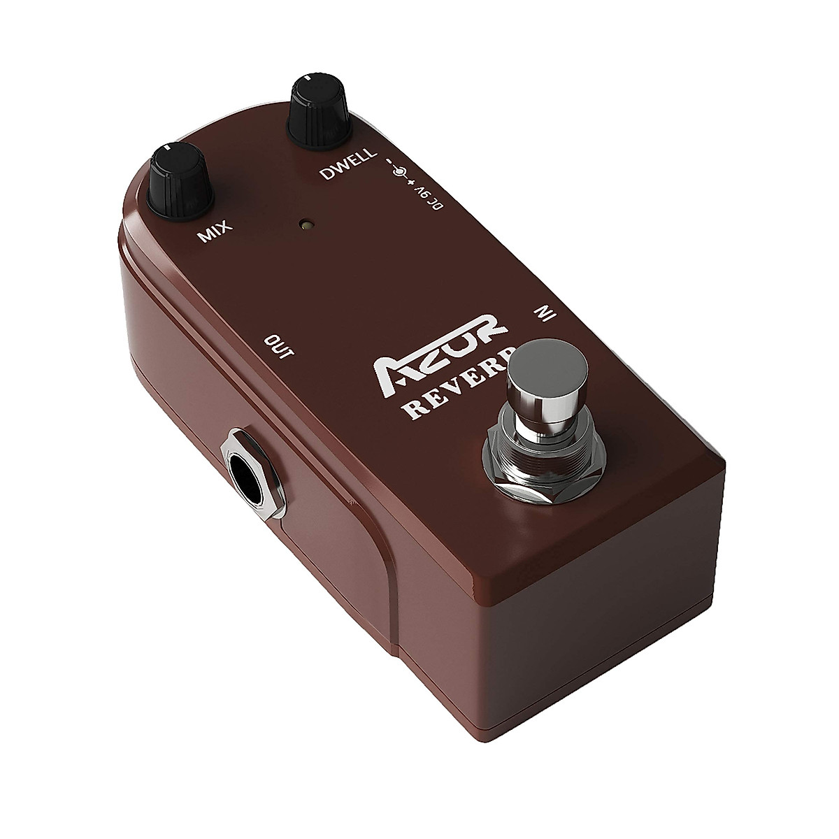 AZOR Pedal Power Adapter with AP311 Spring Reverb Guitar Effect Pedal with True Bypass Aluminium alloy case