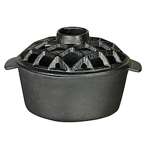 US Stove Company LS-02 Lattice Steamer, Black