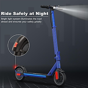 Caroma Electric Scooter Adults, 20 mph & 300 lbs, 350W Motor, 20 Miles Range & 20 Mph, 9" Solid Tires, Folding Motorized Scooter for Adults, App Control