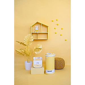 Ubbi Steel Odor Locking Diaper Pail, Pantone Yellow (Discontinued by Manufacturer)