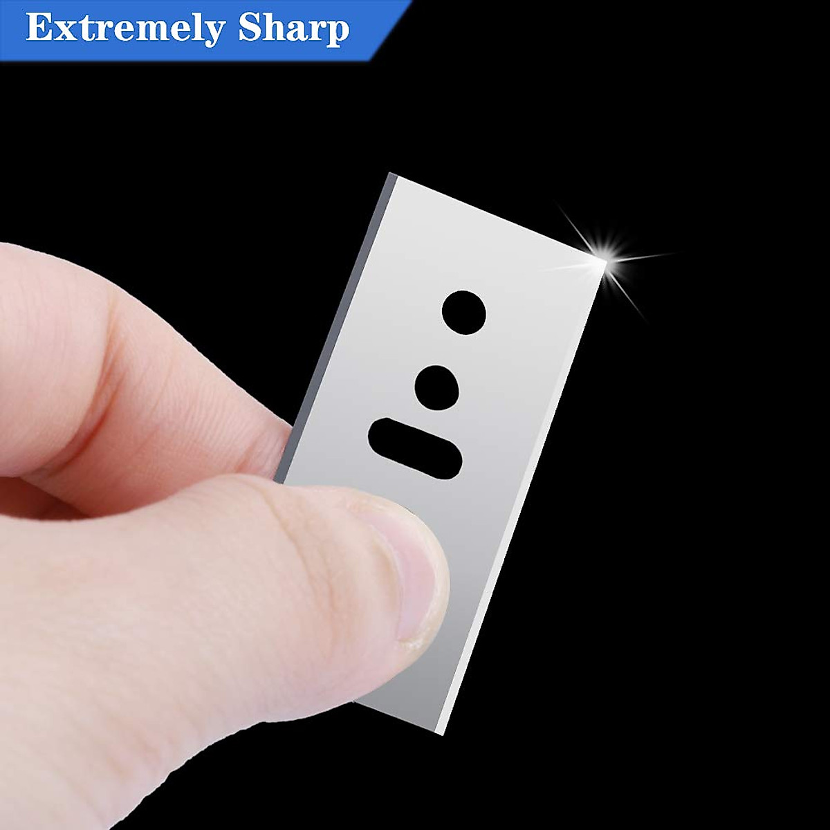 UCEC Utility Knife Blades, 10Pcs Box Cutter Replacement Blades for UCEC Utility Knives with Storage Box