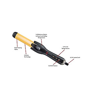 CHI Air Setter 2-in-1 Flat Iron and Curler - Combination of Both Flat Iron and Curler, for All Hair Types Providing a Comfortable Styling Experience